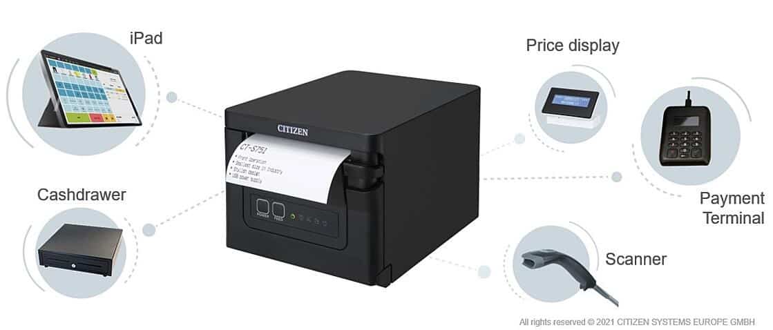 Lightning интерфейс | POS принтери Citizen към всяко устройство с iOS